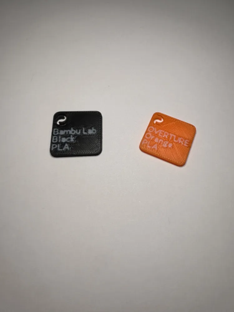 Filament Sample with Labels - Free 3D Print Model - MakerWorld