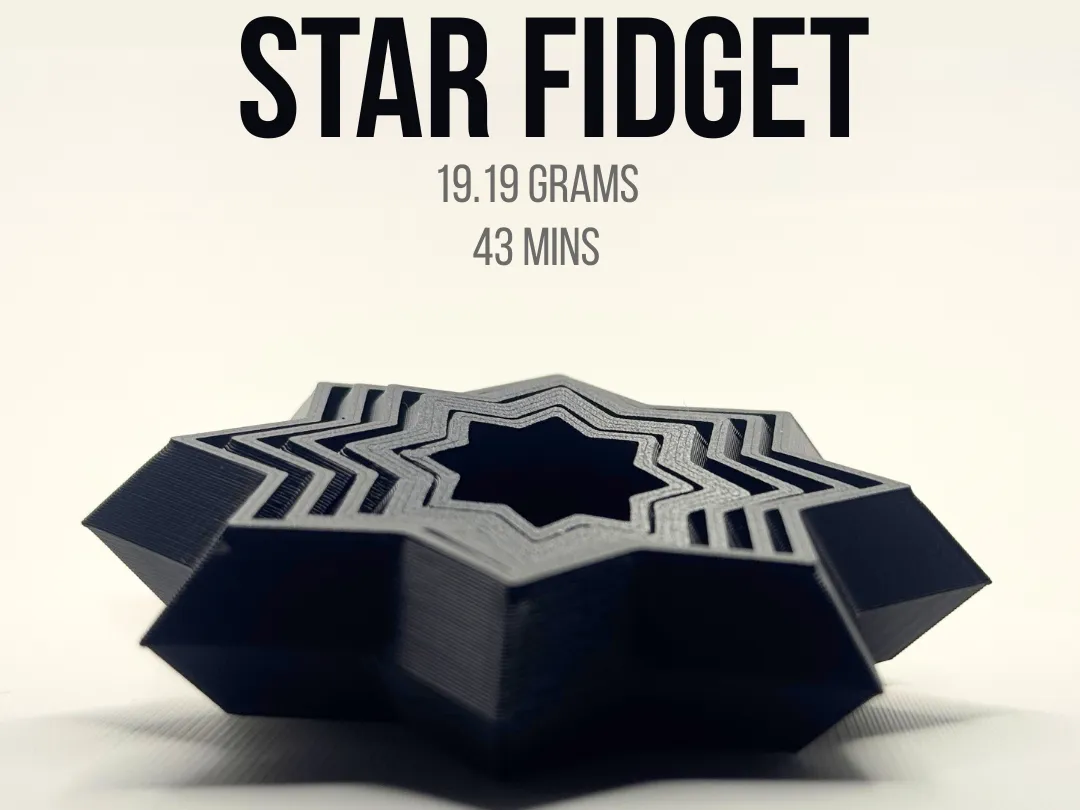 Star fidget (Print in Place) - Free 3D Print Model - MakerWorld