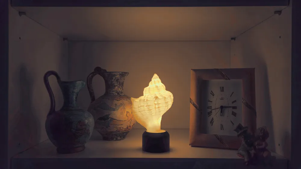 SHELL LAMP DIMMABLE by MedoG MakerWorld: Download Free 3D Models