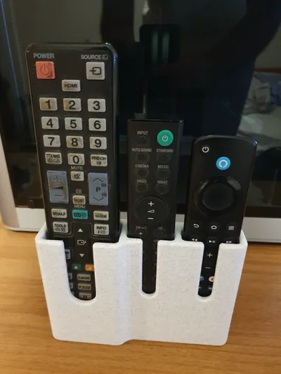 Chromecast remote holder by ClemensP - MakerWorld