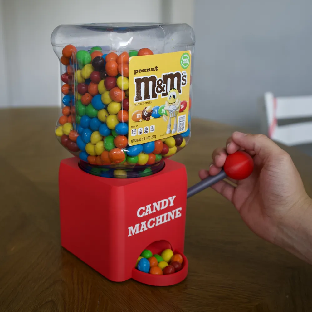 The Ultimate Candy Machine | Jackpot M&M Dispenser - Free 3D Print ...