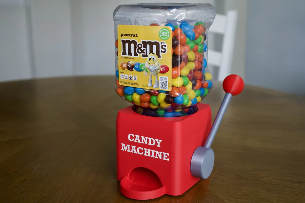 The Ultimate Candy Machine | Jackpot M&M Dispenser - Free 3D Print ...