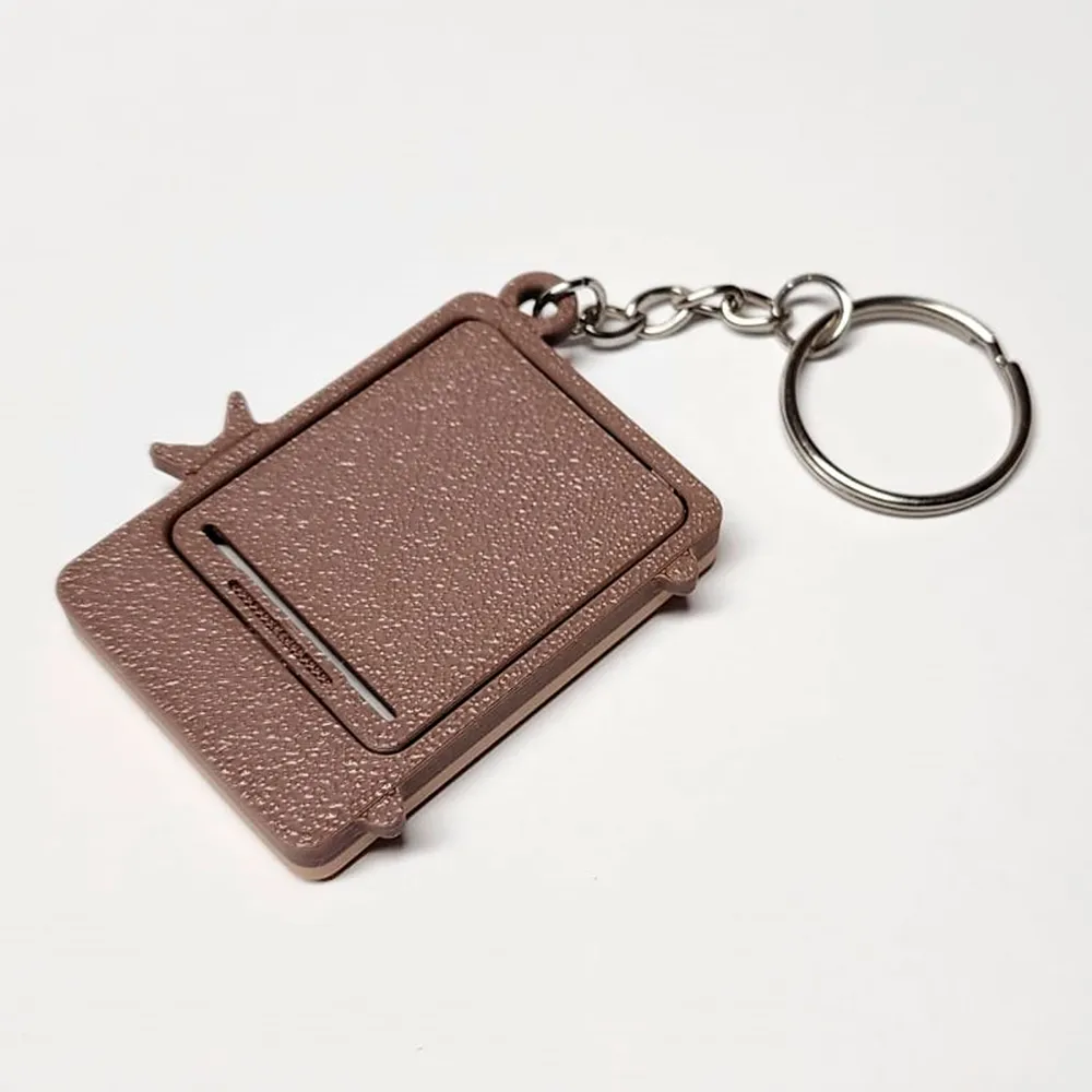 Vintage TV Photo Keychain, Retro Television - Free 3D Print Model ...