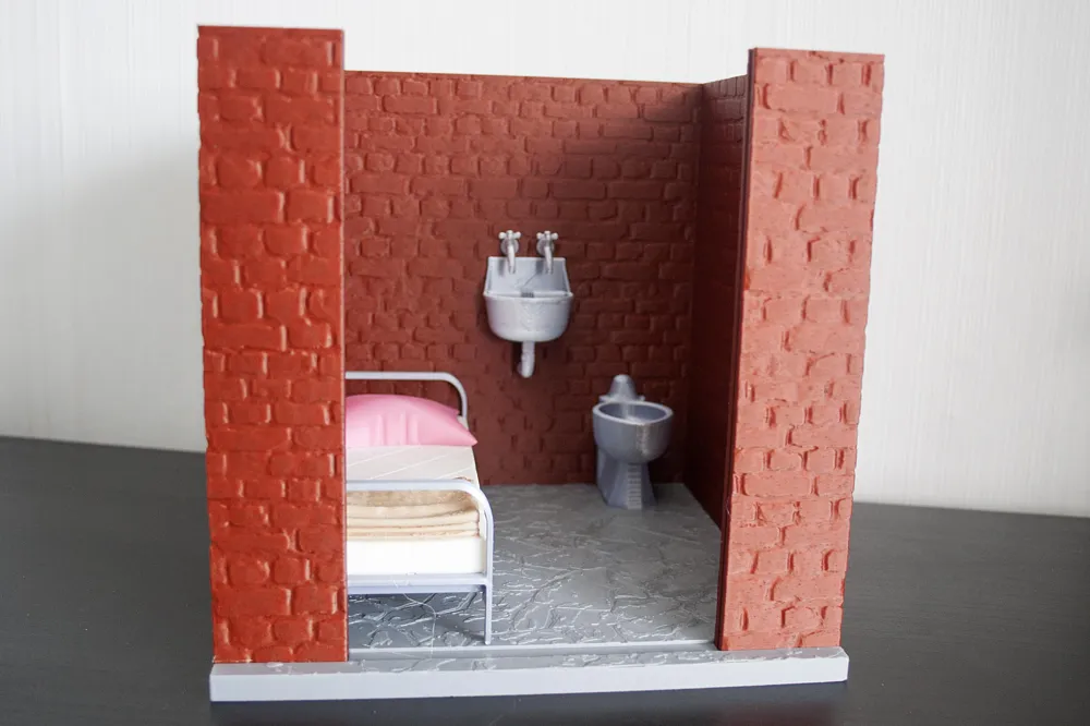 Jail Cell diorama, scale 1:12 by Wilhelmus MakerWorld: Download Free 3D ...
