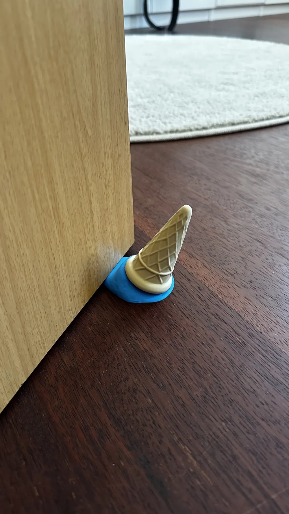 Melting Ice Cream Door Stopper / Funny Door Stop - Free 3D Print Model ...