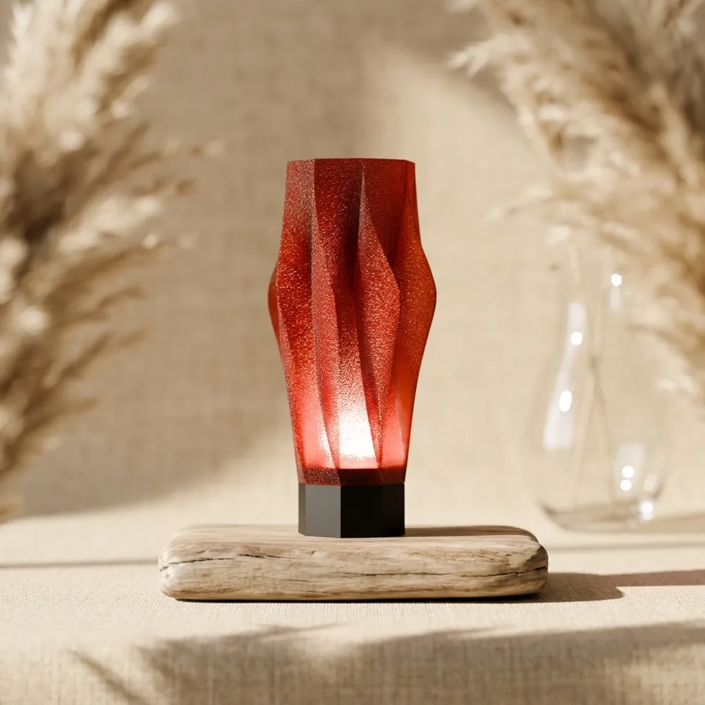 Elegant Finned Lamp. Bambu Lamp Kit. MH001 - Free 3D Print Model ...