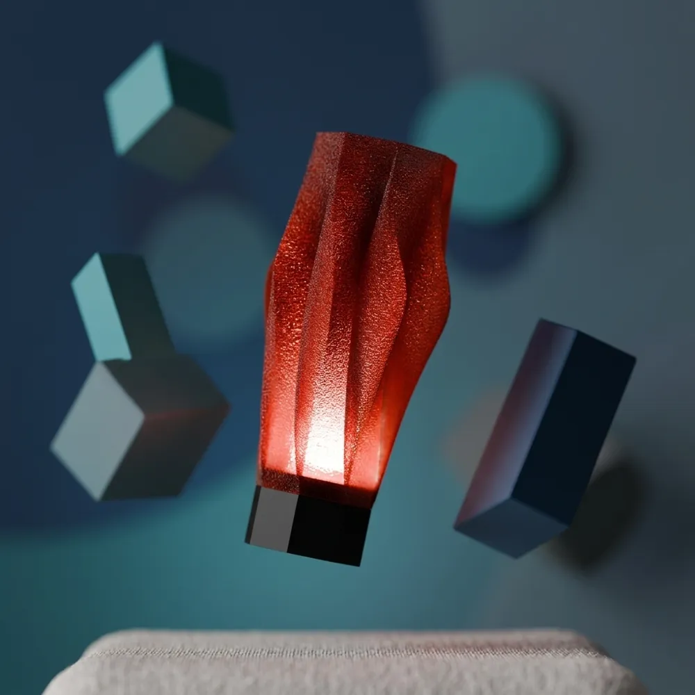 Elegant Finned Lamp. Bambu Lamp Kit. MH001 - Free 3D Print Model ...
