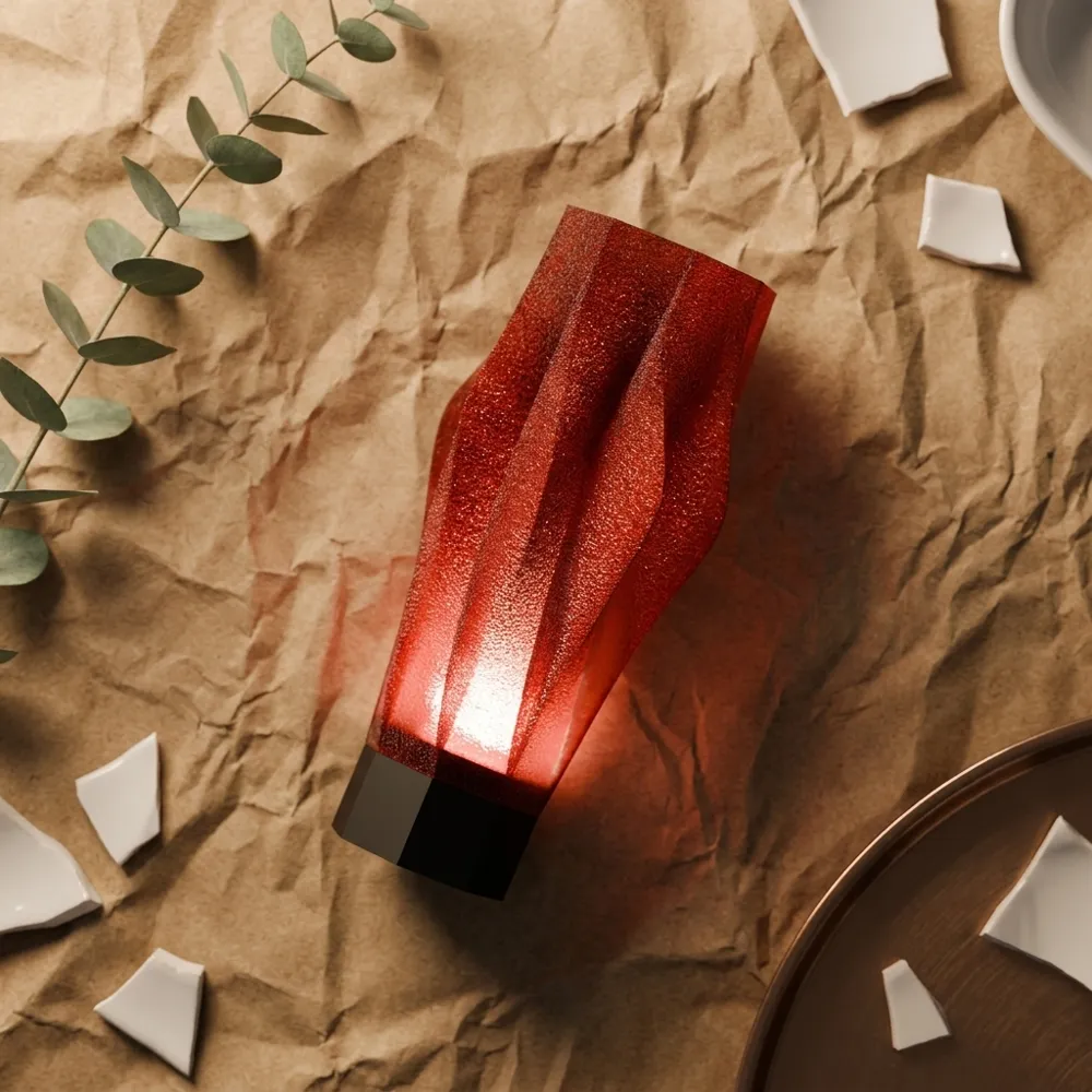 Elegant Finned Lamp. Bambu Lamp Kit. MH001 - Free 3D Print Model ...