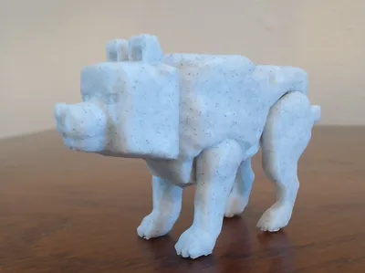 Dennis the Minecraft Wolf by printasauruslvMakerWorld: Download Free 3D ...