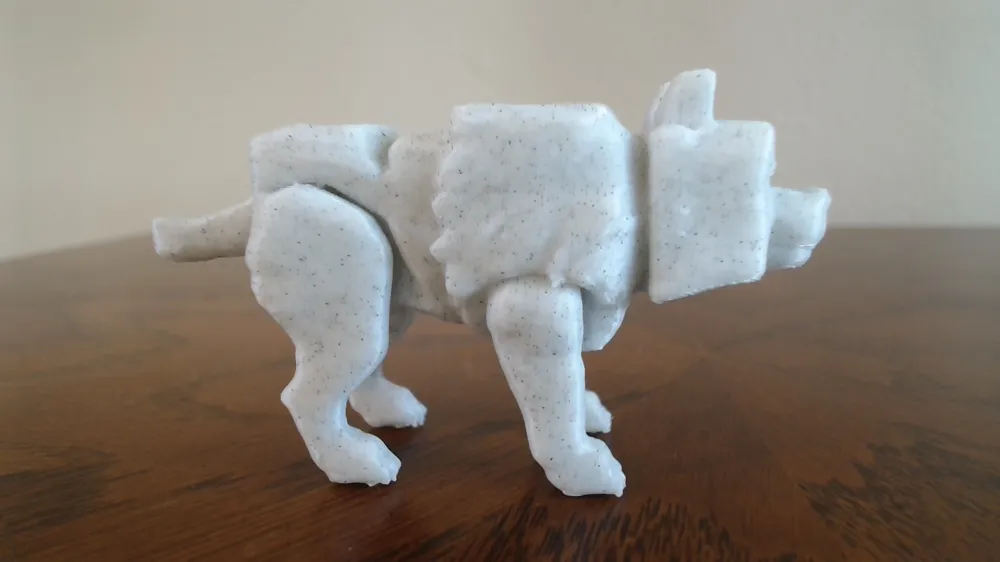 Minecraft movie wolf Dennis by Satthecat MakerWorld: Download Free 3D ...