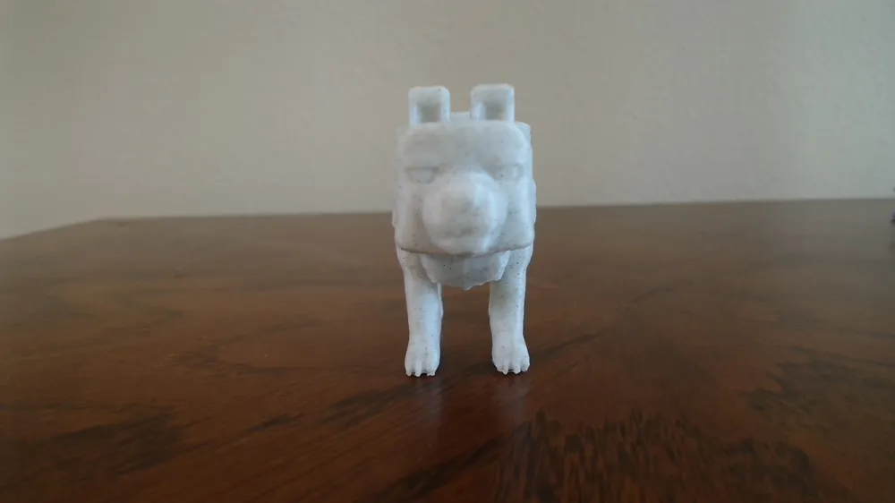 Minecraft movie wolf Dennis by Satthecat MakerWorld: Download Free 3D ...