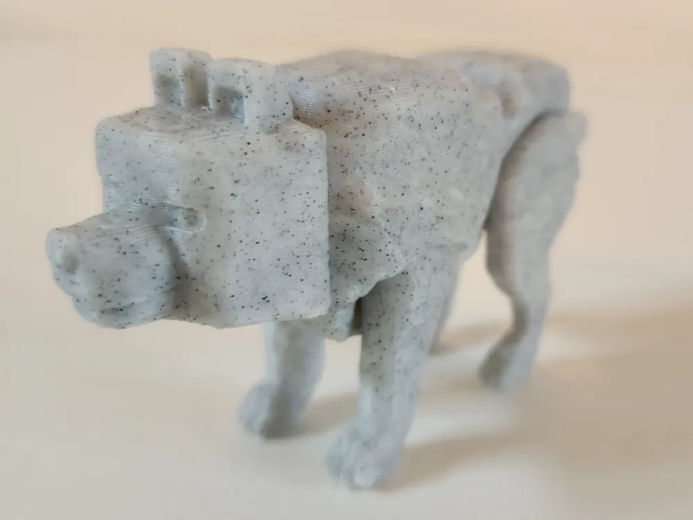 Minecraft movie wolf Dennis by Satthecat MakerWorld: Download Free 3D ...
