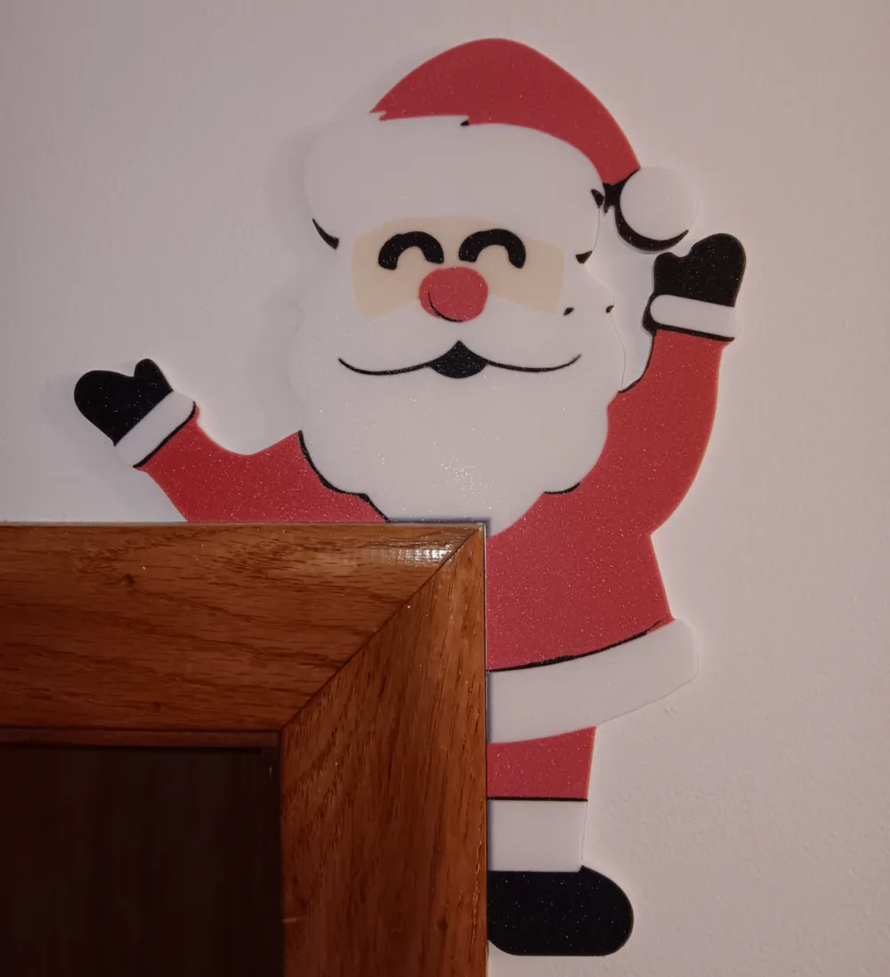 Santa Door corner Design by AmishAtlas Designs - MakerWorld