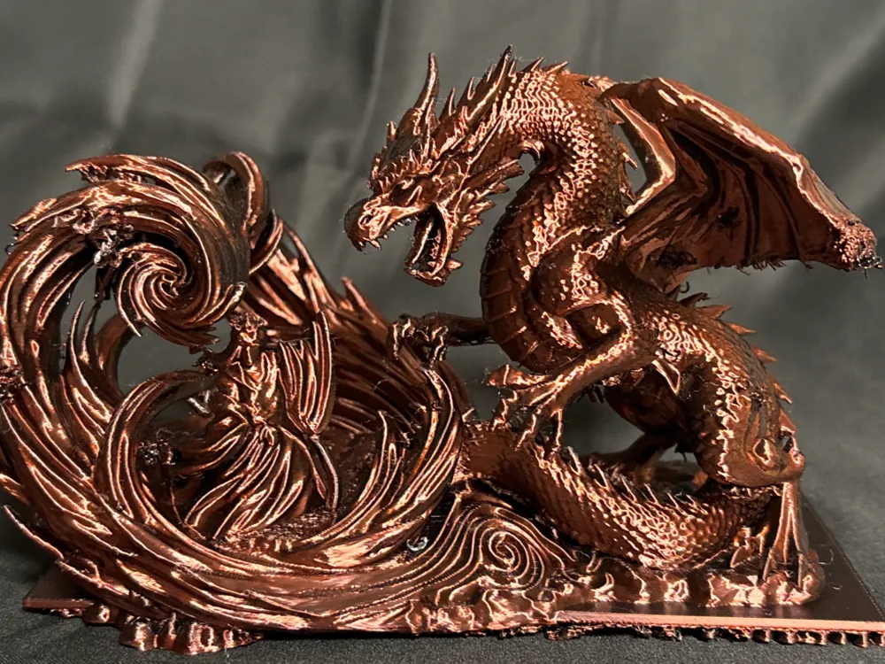 The Ancient Duel: Elder Dragon vs. Arcane Wizard - Free 3D Print Model ...
