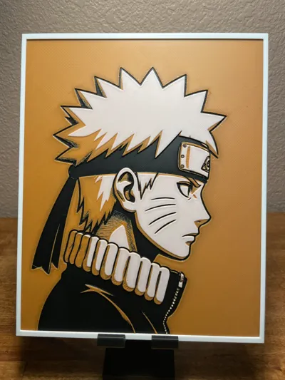 Hueforge - Naruto - Side View by Cloudy Nostalgia - MakerWorld