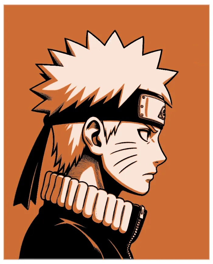 Hueforge - Naruto - Side View by Cloudy Nostalgia - MakerWorld