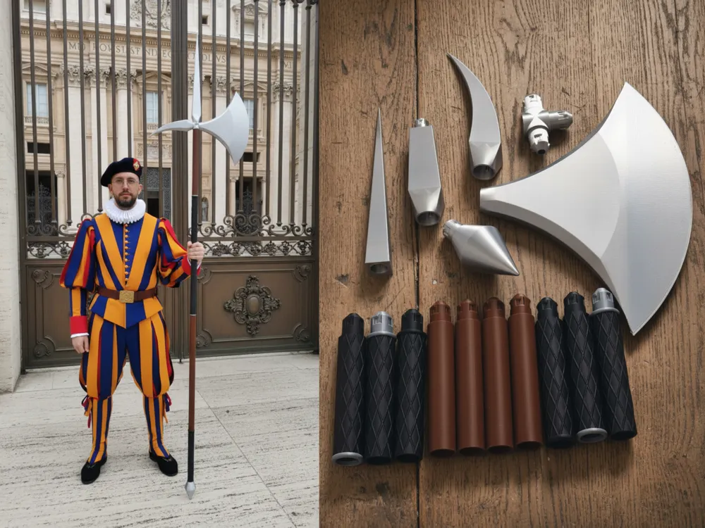 European Halberd - Modular Two-Handed Polearm by Łukasz Orłowski ...