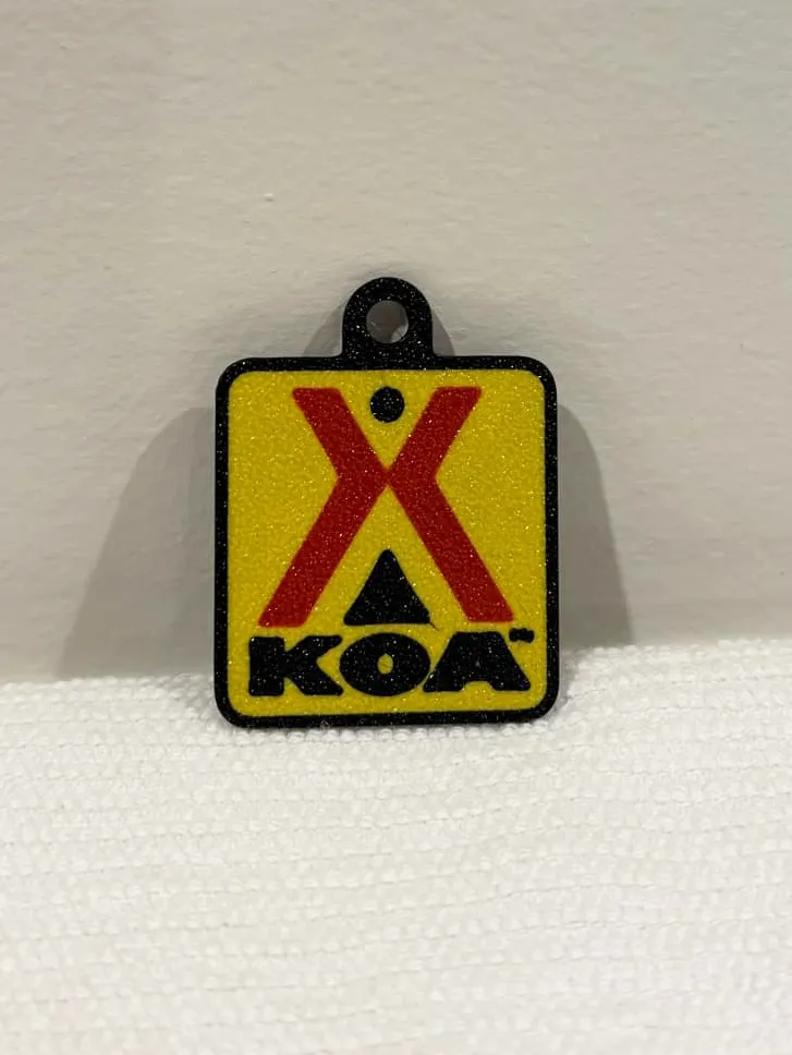 KOA Campground Necklace Keychain or Ornament by MKONAPELSKY - MakerWorld