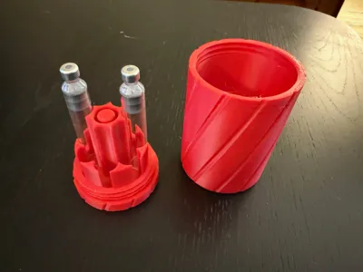 3mL Pen Cartridge Holder with Screw On Lid V2 by toolage MakerWorld ...