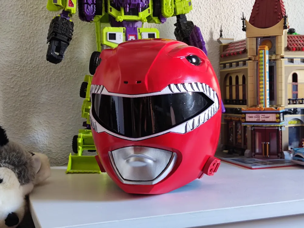 Red Power Ranger Helmet for A1 mini - Free 3D Print Model - MakerWorld