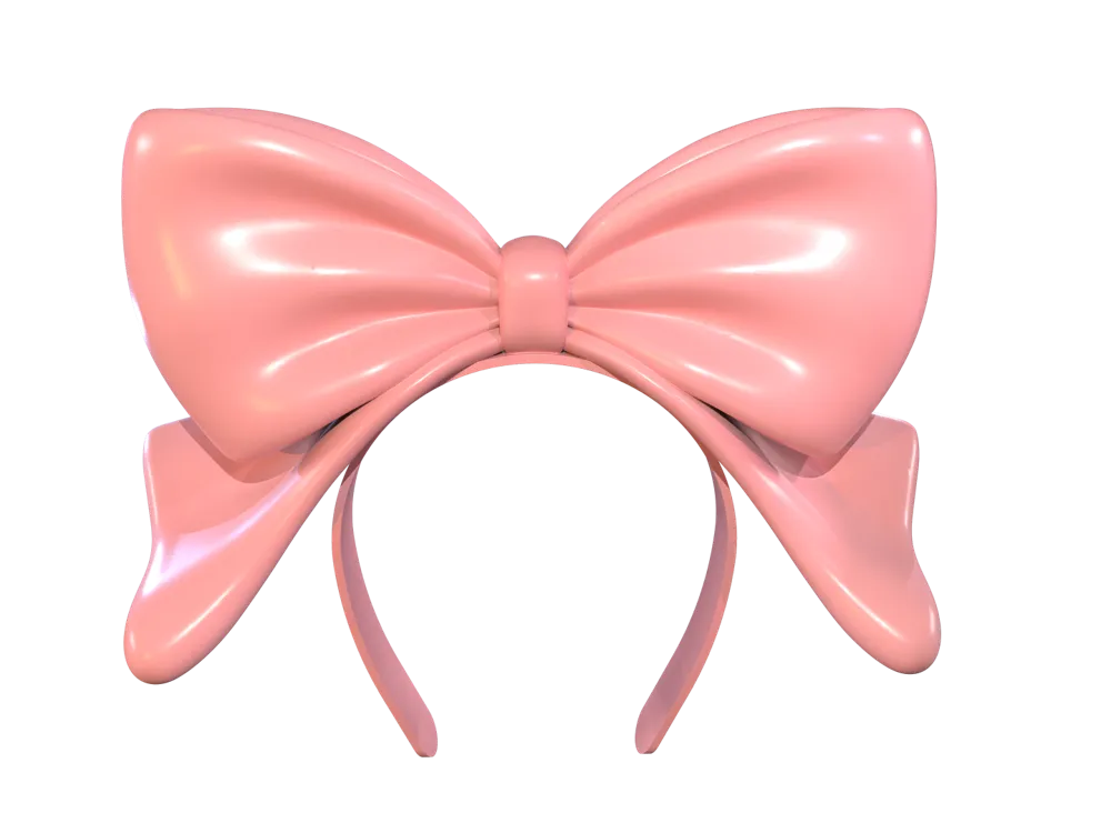 Bow Ribbon Headband - Free 3D Print Model - MakerWorld