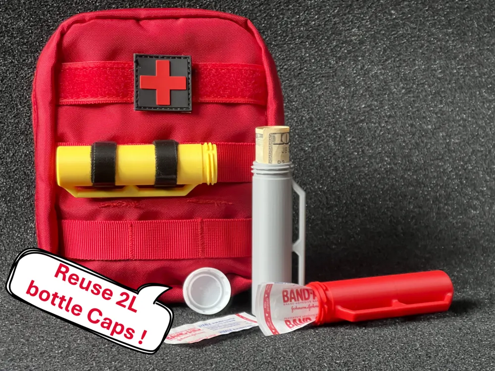 Portable Tube with webbing loops Molle 100mm by SY3D MakerWorld ...