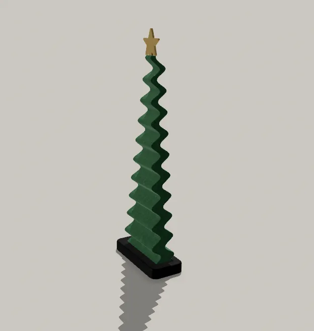 Wavy Christmas Tree whit Led lights / Xmas by Exotech - MakerWorld
