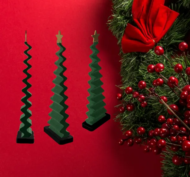 Wavy Christmas Tree whit Led lights / Xmas by Exotech - MakerWorld