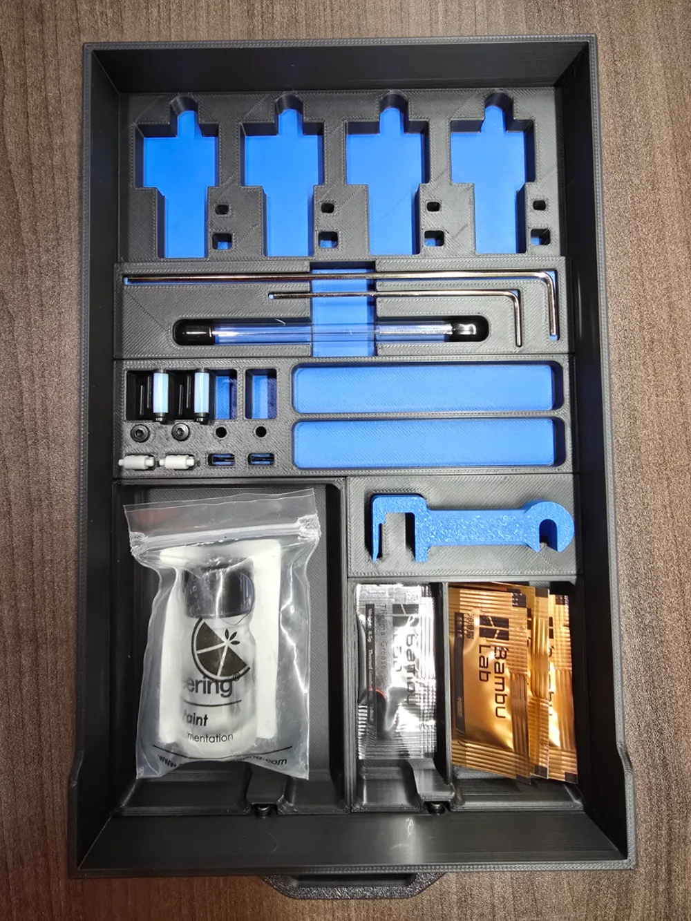 Left Bin Inlay Insert for AMS Stand Drawer by Penguineer - MakerWorld