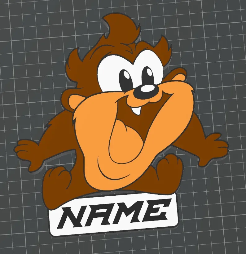 baby taz - Tasmania - baby Looney - your name by davinchi20 - MakerWorld