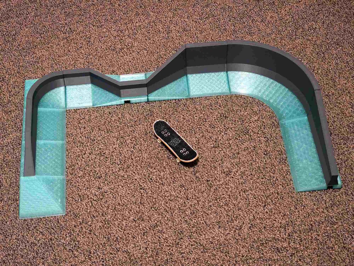Fingerboard Concrete Jersey Barrier - Modular - Free 3D Print Model ...
