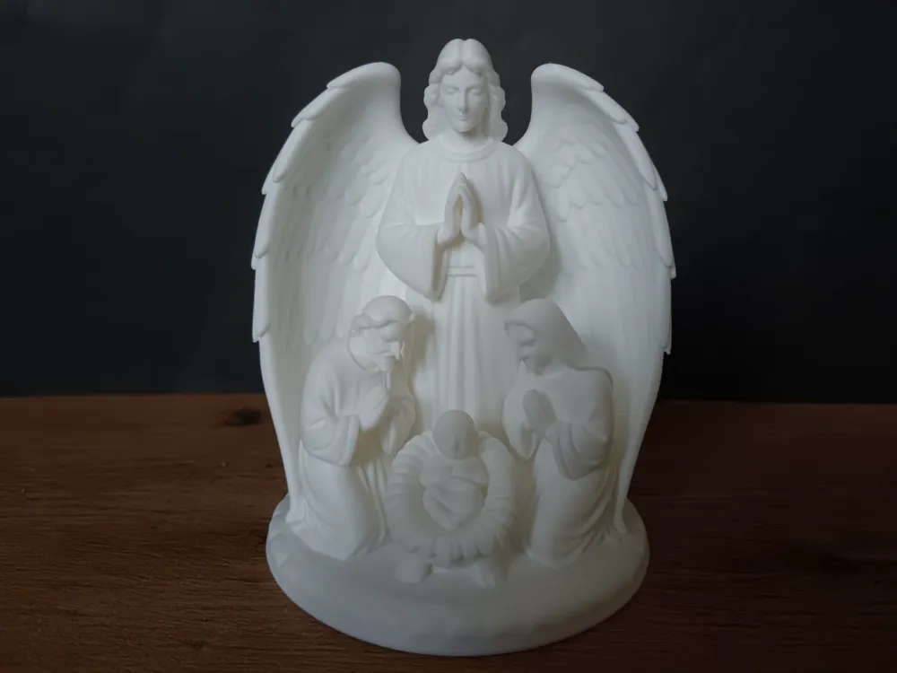 Ángel con belén por Senki_86 MakerWorld: Descarga Modelos 3D Gratuitos