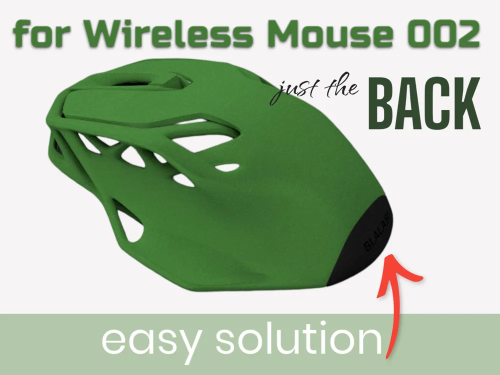 Wireless Mouse 002 - back by officinebla - MakerWorld
