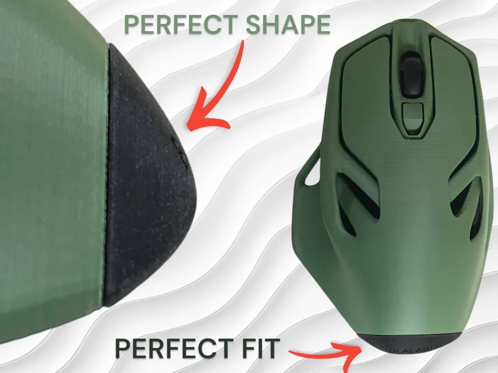 Wireless Mouse 002 - back - Free 3D Print Model - MakerWorld