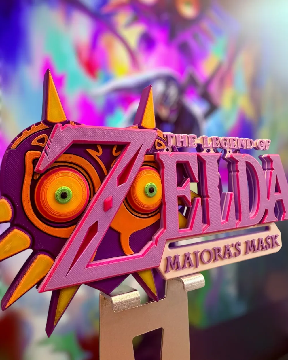 Zelda Majoras Mask Logo Display Stand by Hylijan - MakerWorld