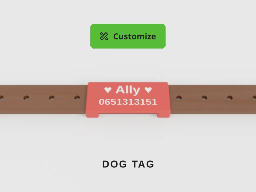 Parametric dog tag - rounded edges - Free 3D Print Model - MakerWorld