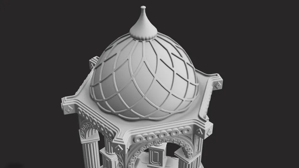 Classical Dome Pavilion - Multi - Part Print by AlAmBrAtOr MakerWorld: Download Free 3D Models