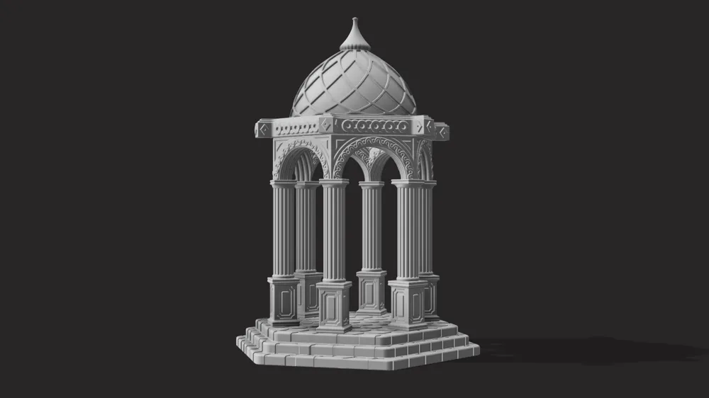 Classical Dome Pavilion - Multi - Part Print by AlAmBrAtOr MakerWorld: Download Free 3D Models
