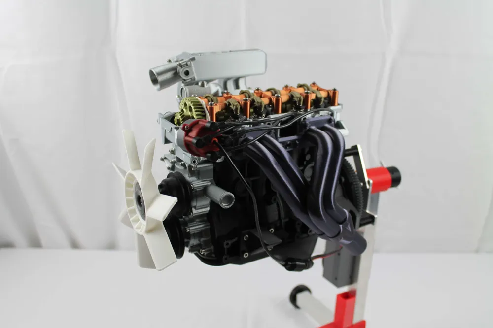 Toyota 4 cylinder engine 22RE: Working Model Remixed by Bweber ...