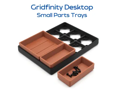 Gridfinity Desktop - Small Parts Trays by KYZ Design MakerWorld: Download Free 3D Models