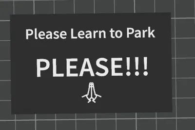 Please learn to Park sign by ptr - MakerWorld