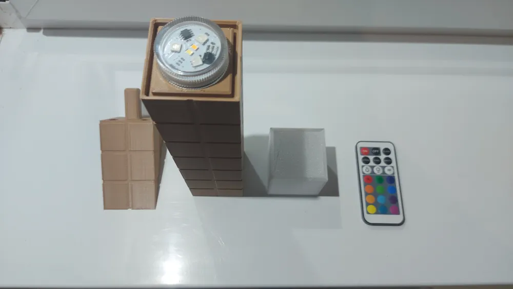 RGB Minecraft torch with mount by KatonaV98 MakerWorld: Download Free ...