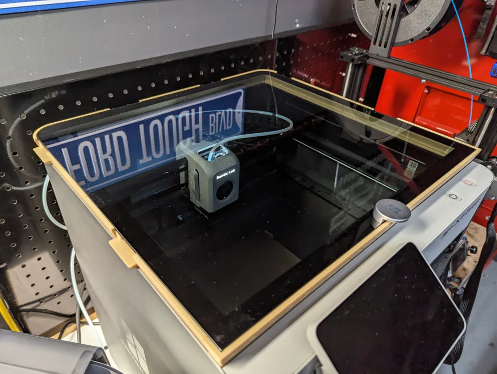 AMS Riser w/ LED and Glass Vent by Mech.Engineering - MakerWorld