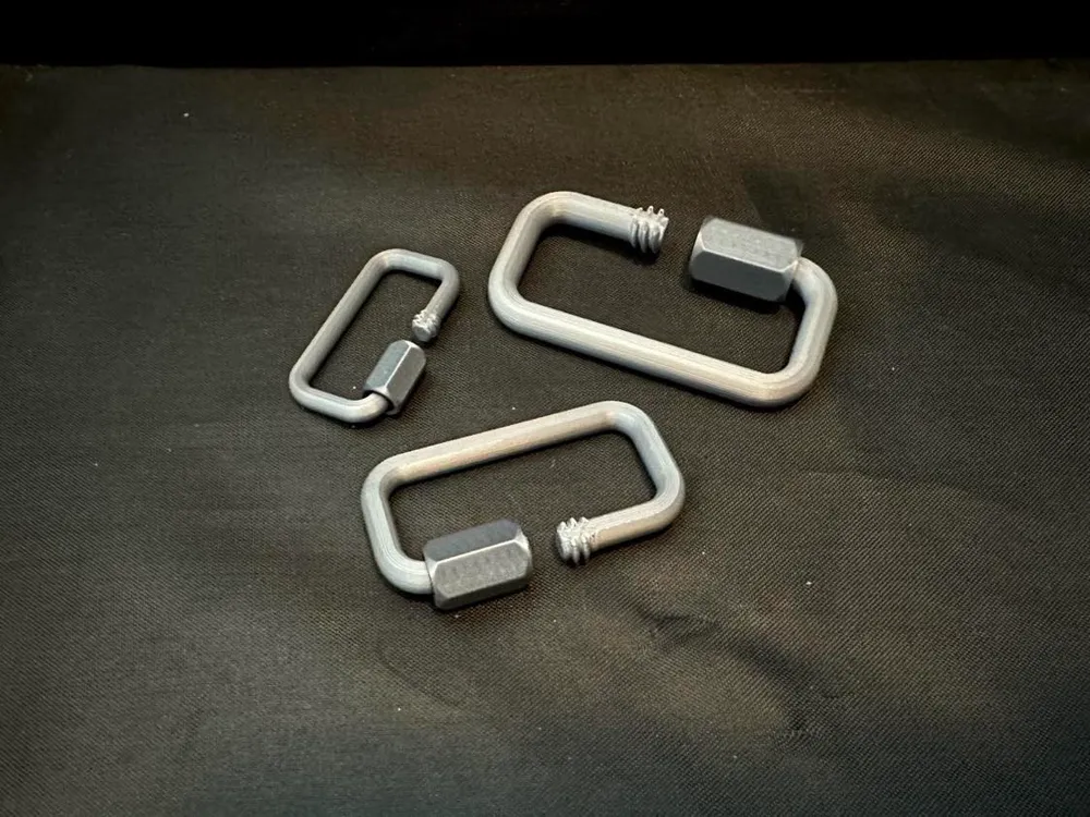 Threaded Quick Links - 3 Sizes - Locking Carabiner by ...