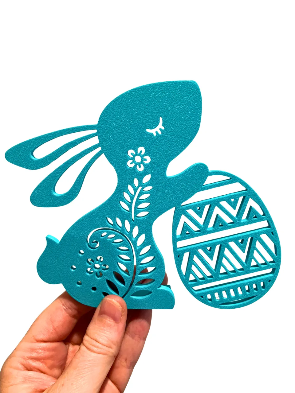 Standing Easter Bunny with Egg Decoration by A*i*m*e*e* - MakerWorld