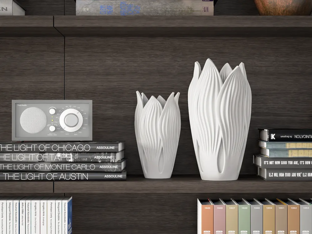 Leaves Vase Design Decor - Free 3D Print Model - MakerWorld