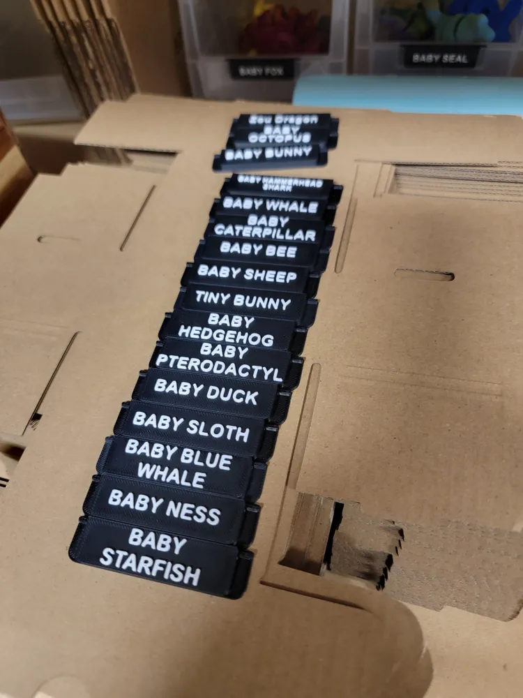 Plastic Stackable Storage Bins Label Tag (Aercana) by tworiginal ...