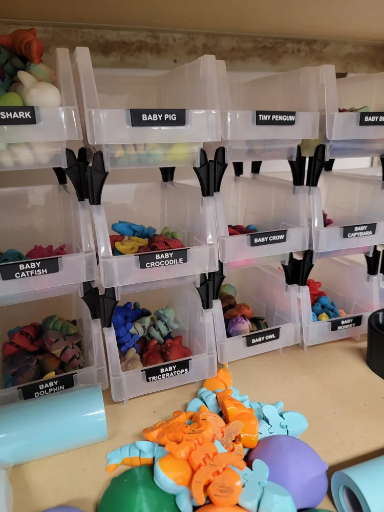 Plastic Stackable Storage Bins Label Tag (Aercana) by tworiginal ...