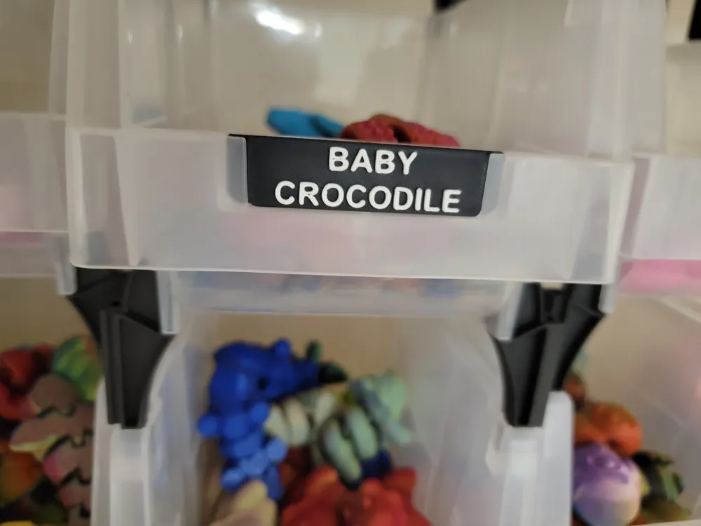 Plastic Stackable Storage Bins Label Tag (Aercana) by tworiginal ...