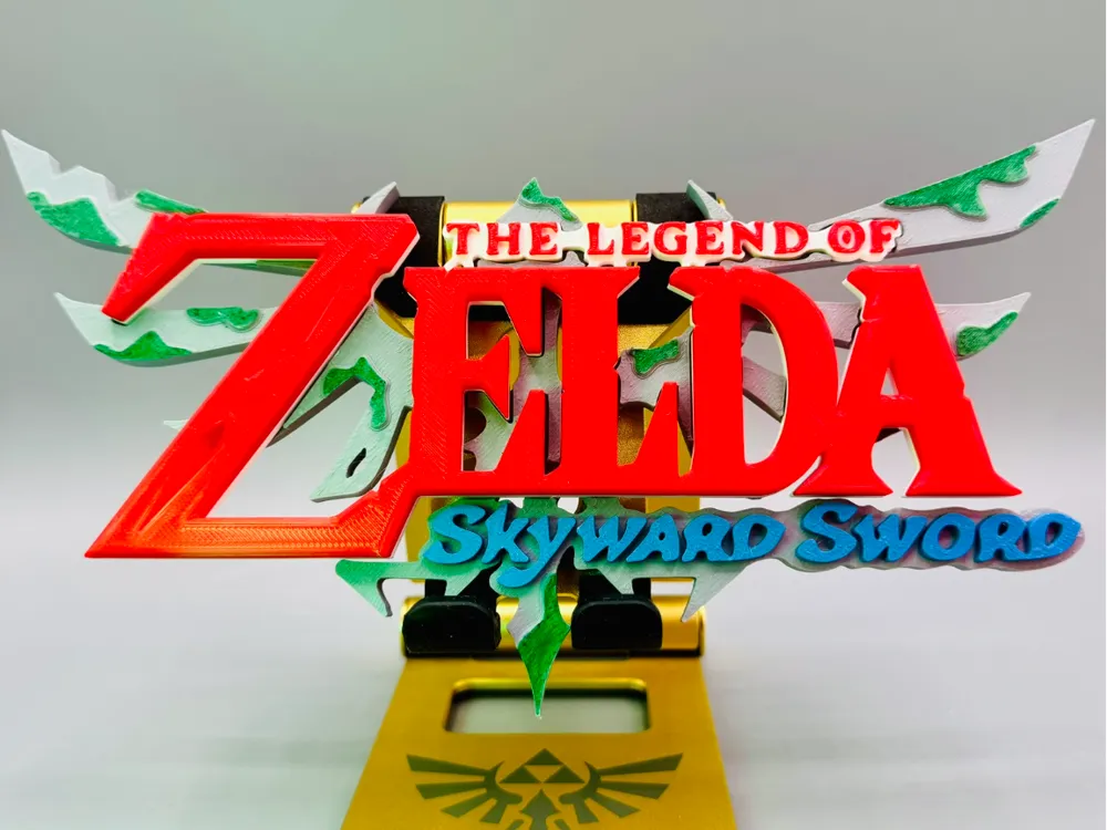 Zelda Skyward Sword Logo Display Stand by Hylijan - MakerWorld